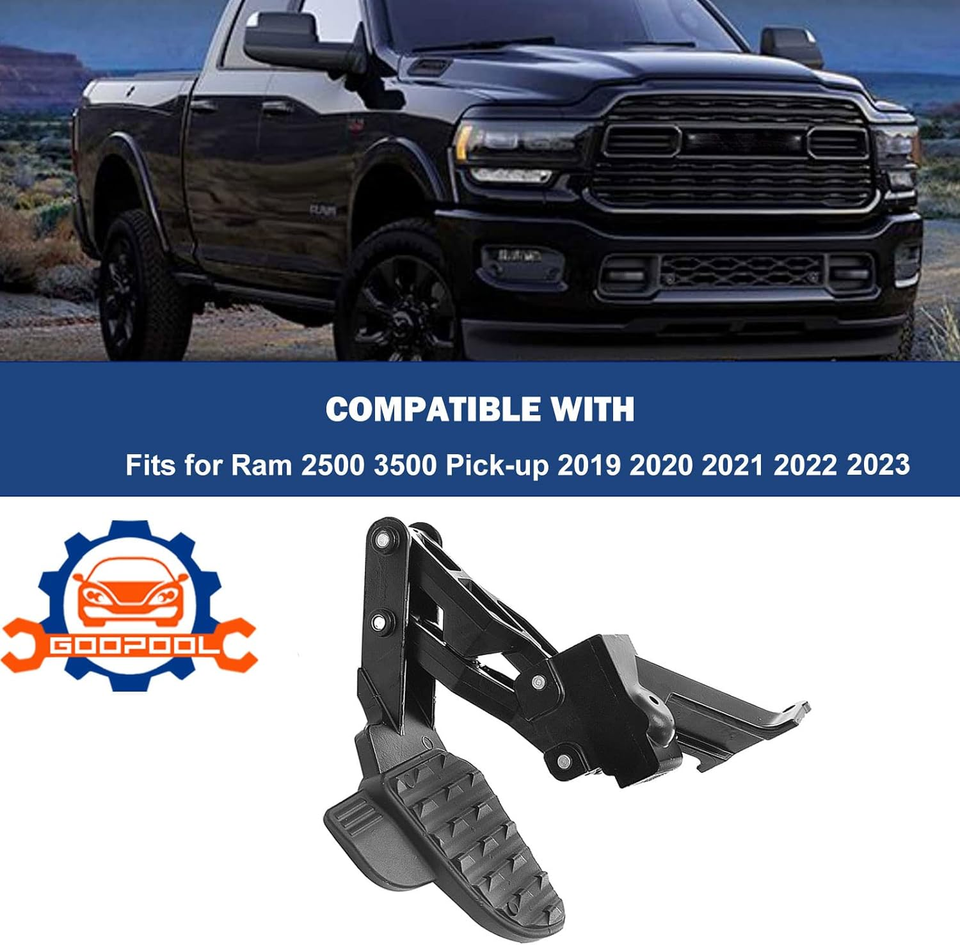 2019-2024 Ram 2500 Bed Step Retractable Tailgate Step for Ram 2500 ...