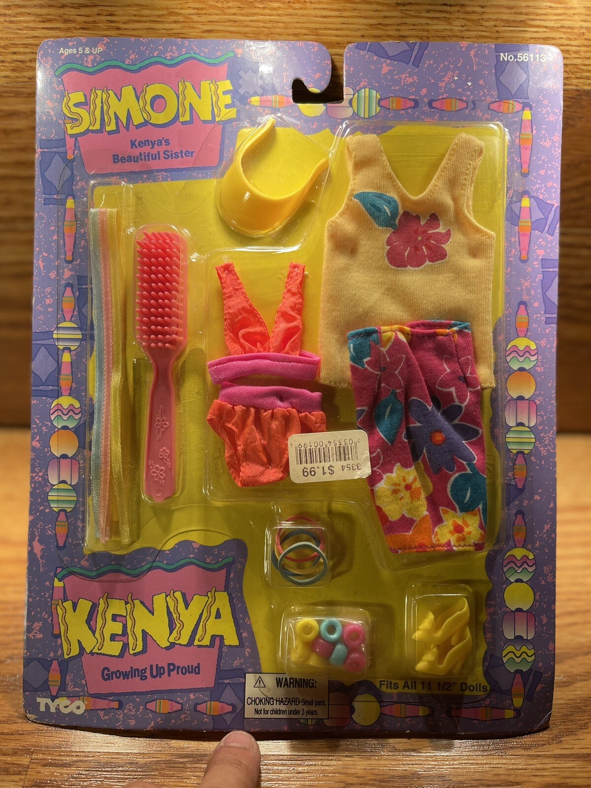 Vintage 1990s Tyco Kenya Simone Doll Outfit Fits 11 1/2" Dolls NOS | eBay