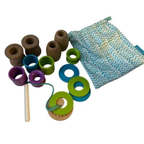 Lovevery Adventurer Play Kit Threadable Bead Cotton Bag Connector | eBay