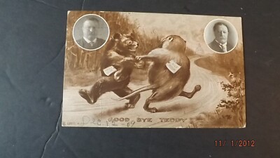 Political Postcard - "Good Bye Teddy" - Posted Dec 1909 | eBay