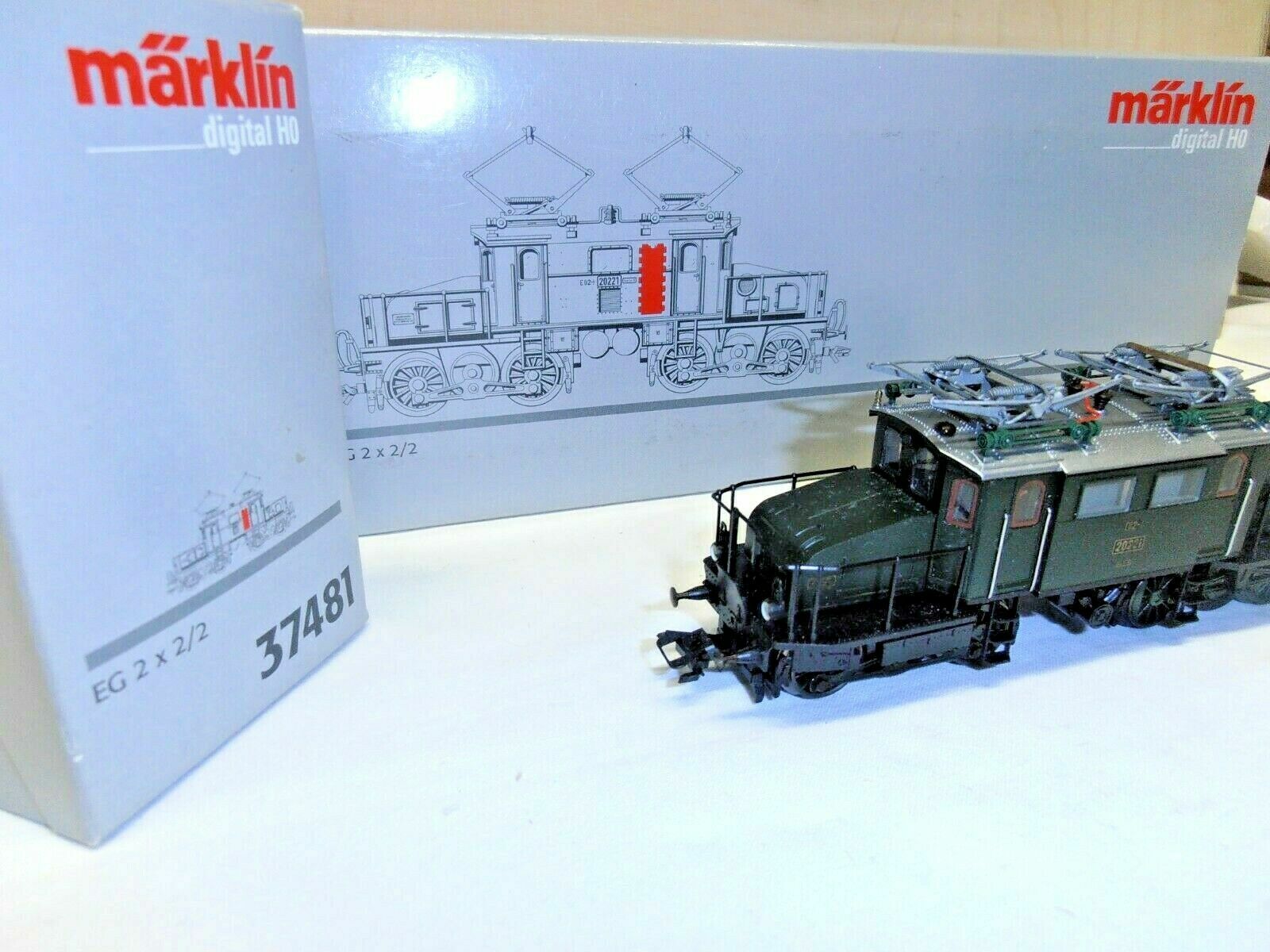 MARKLIN DIGITAL HO ART.37481 "LOCOMOTIVA ELETTRICA Eg 2x2/2" BOX ...