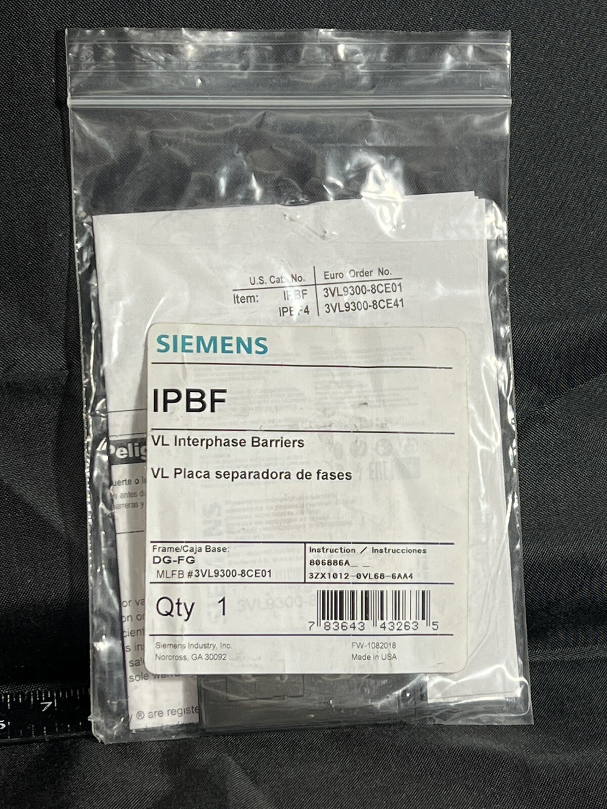 Siemens IPBF Interphase Barrier DG-FG VL Interphase Barrier | eBay