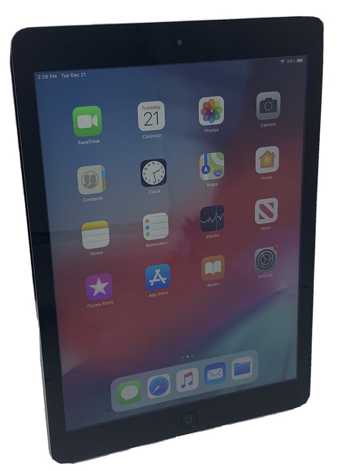 Apple iPad Air A1474 16GB Space Gray Wi-Fi Only iOS Tablet-B-/Screen ...