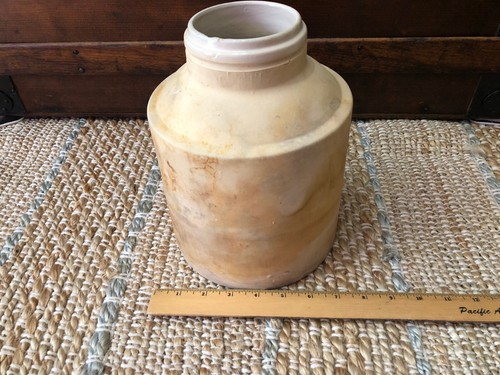 ANTIQUE 1 GALLON STONEWARE FOOD/PICKLING CROCK 8.75"H X 7" W NICE ...