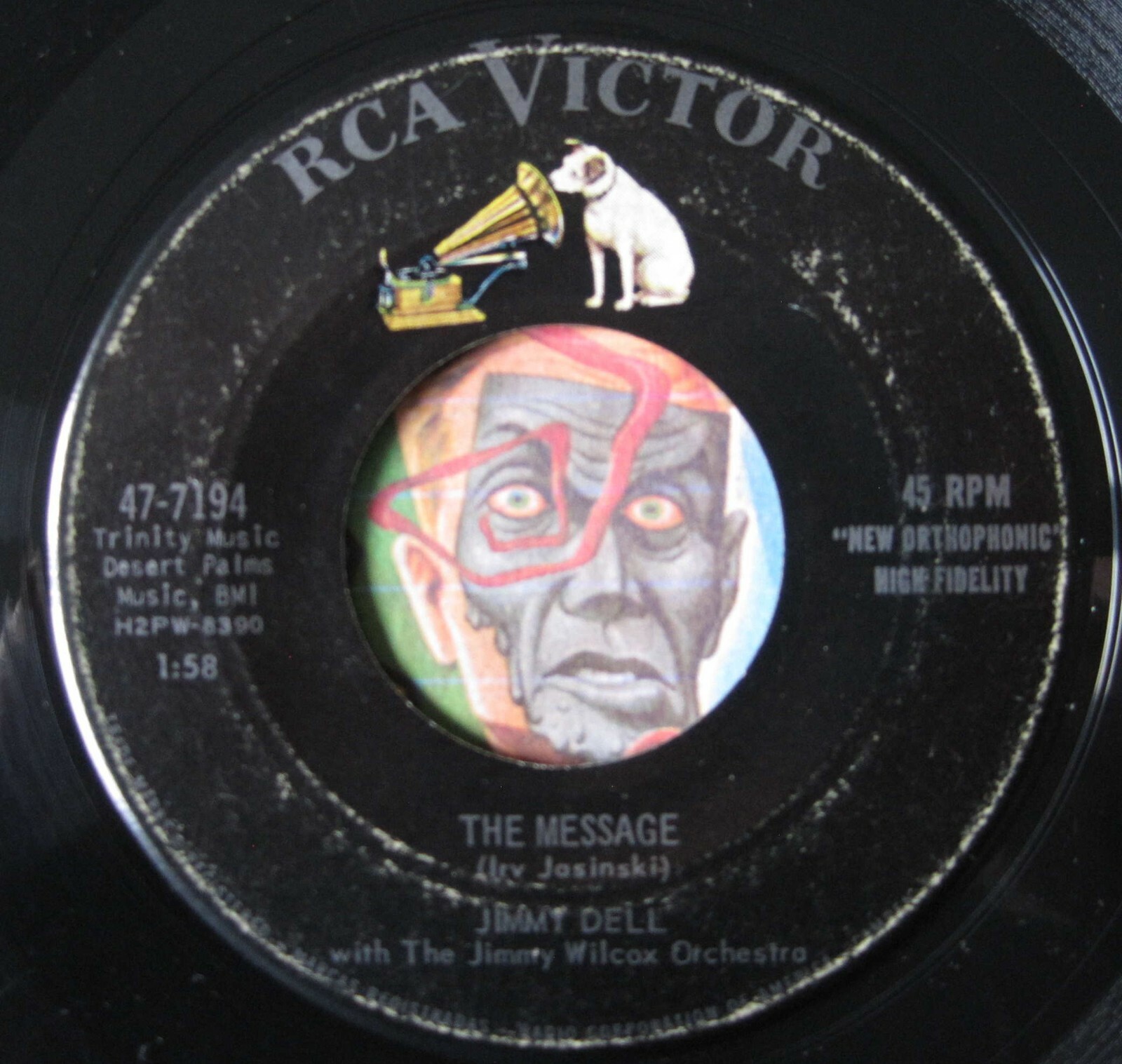 HEAR Jimmy Dell 45 Cool It Baby/The Message RCA rocker rockabilly teen ...