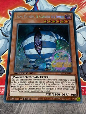 Carte YU GI OH SANG PUTRIDE, LE GARDIEN DES LIMBRES SGX3-FRI17 SECRET ...