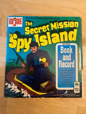 Vintage 1973 G.I. JOE: SECRET MISSION TO SPY ISLAND Book And Record ...