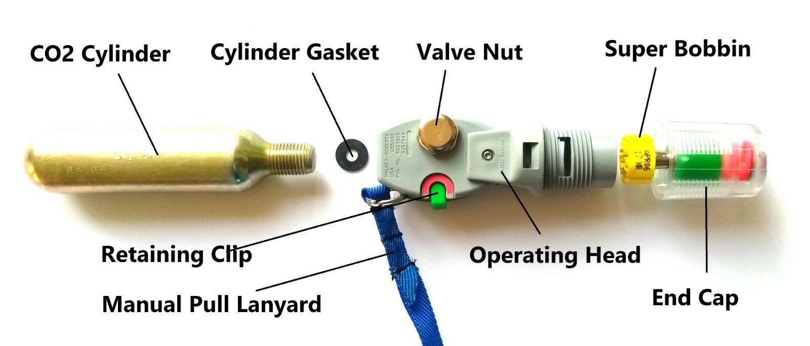 38g Lifejacket Rearming Kit for Halkey Roberts V85000 Auto Inflator ...