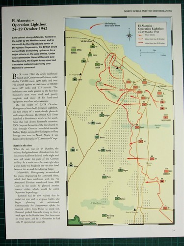WW2 WWII MAP EL ALAMEIN OPERATION LIGHTFOOT 24-29 OCT 1942 SAXON ...