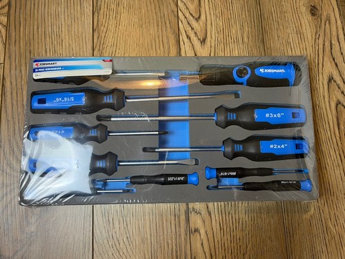 Jobsmart 23-Piece Screwdriver Set Phillips Slotted Precision ...