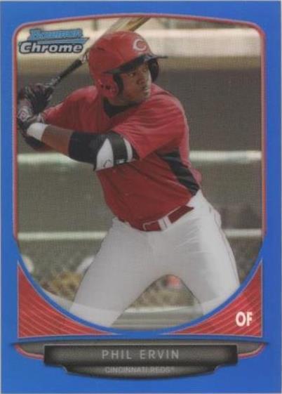 2013 Bowman Chrome Minis - Phil Ervin #245 Blue Refractor /99 (RC) for ...