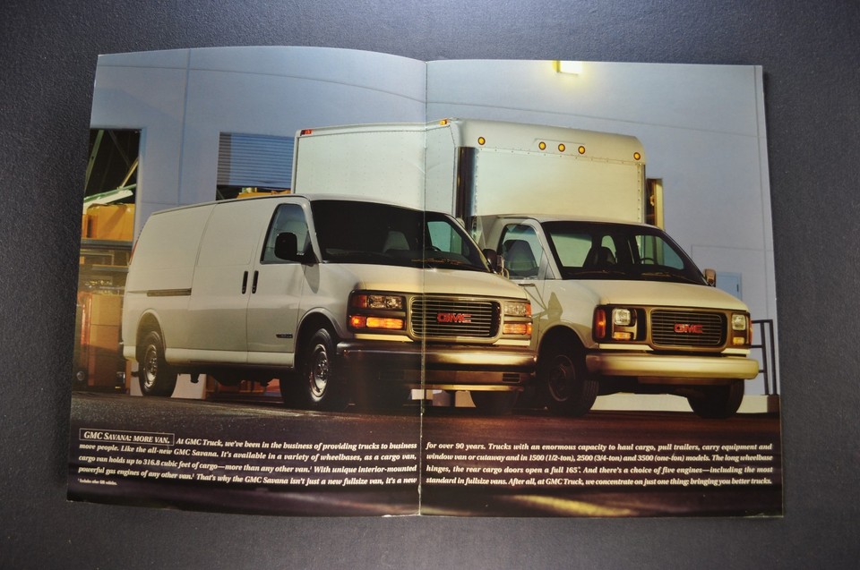 1996 GMC Savana Commercial Van Truck Brochure Excellent Original 96 | eBay