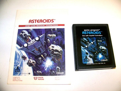 1981 ATARI 2600 Asteroids Game Cartridge and Instructions Manual | eBay