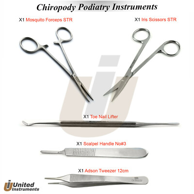 Toe Nail Surgery Instruments Adson Tweezer Scalpel Handle Ingrown ...