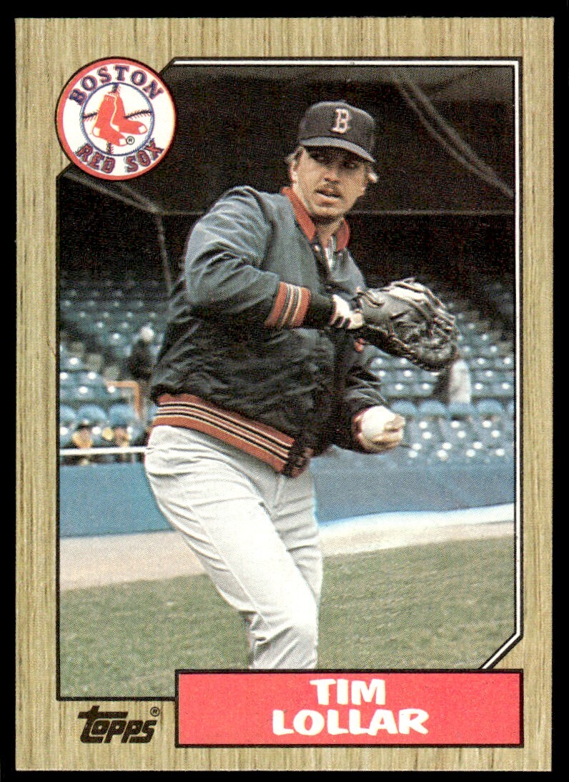 1987 Topps Baseball Card Tim Lollar Boston Red Sox #396 | eBay