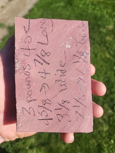 Pipestone Catlinite stone block Minnesota Approximate 3 Pounds 4 oz | eBay