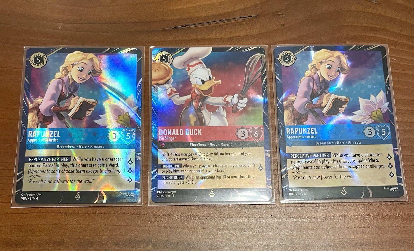 Disney Lorcana Festival Of The Arts 3x PROMO Holo Cards - Donald Duck ...