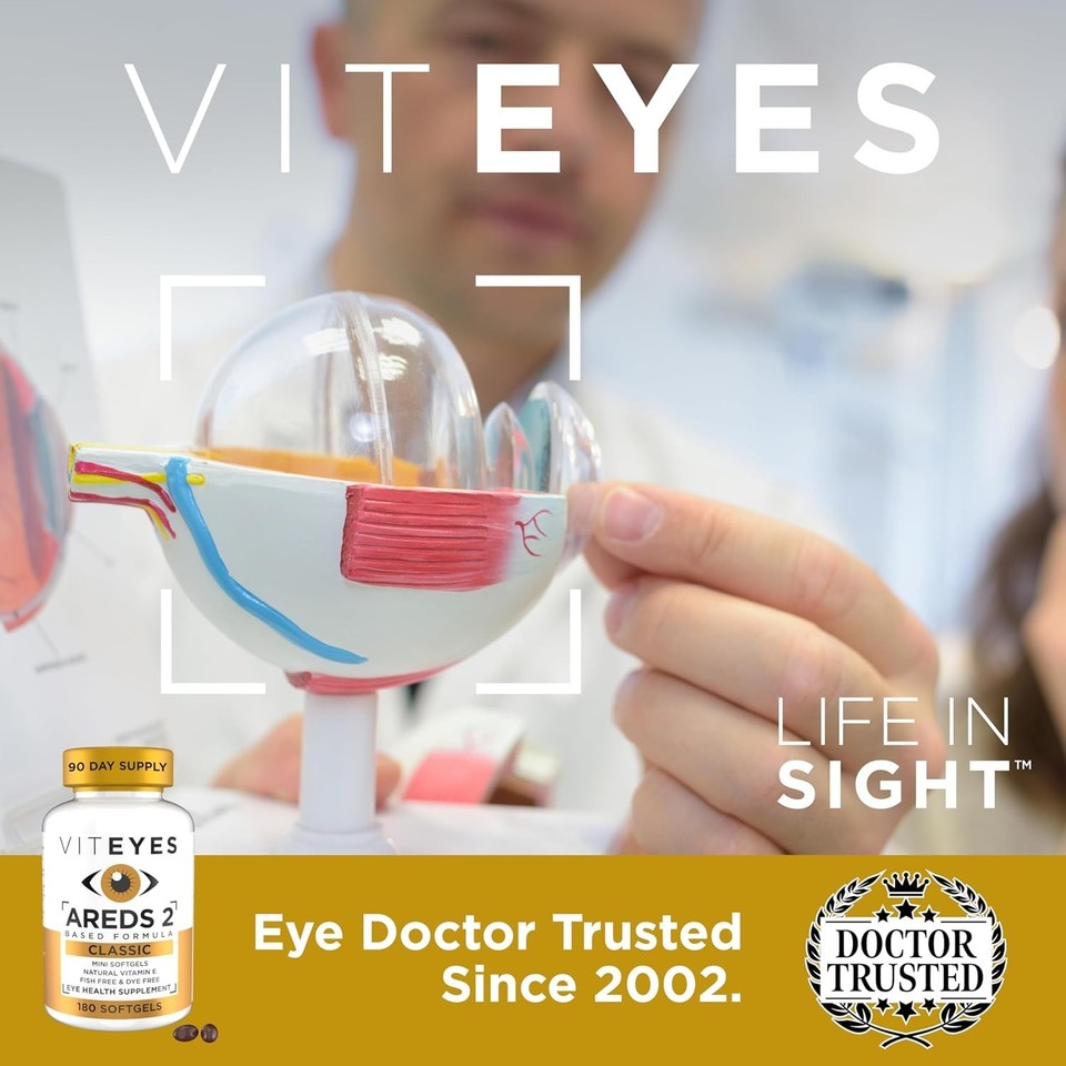 Viteyes AREDS 2 Eye Health Vitamins – Classic Macular Formula, 180 ...