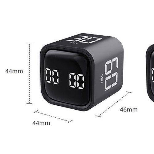 Flip Cube Timer Digital Kitchen Timer Cooking Exercise Manual Timing ...