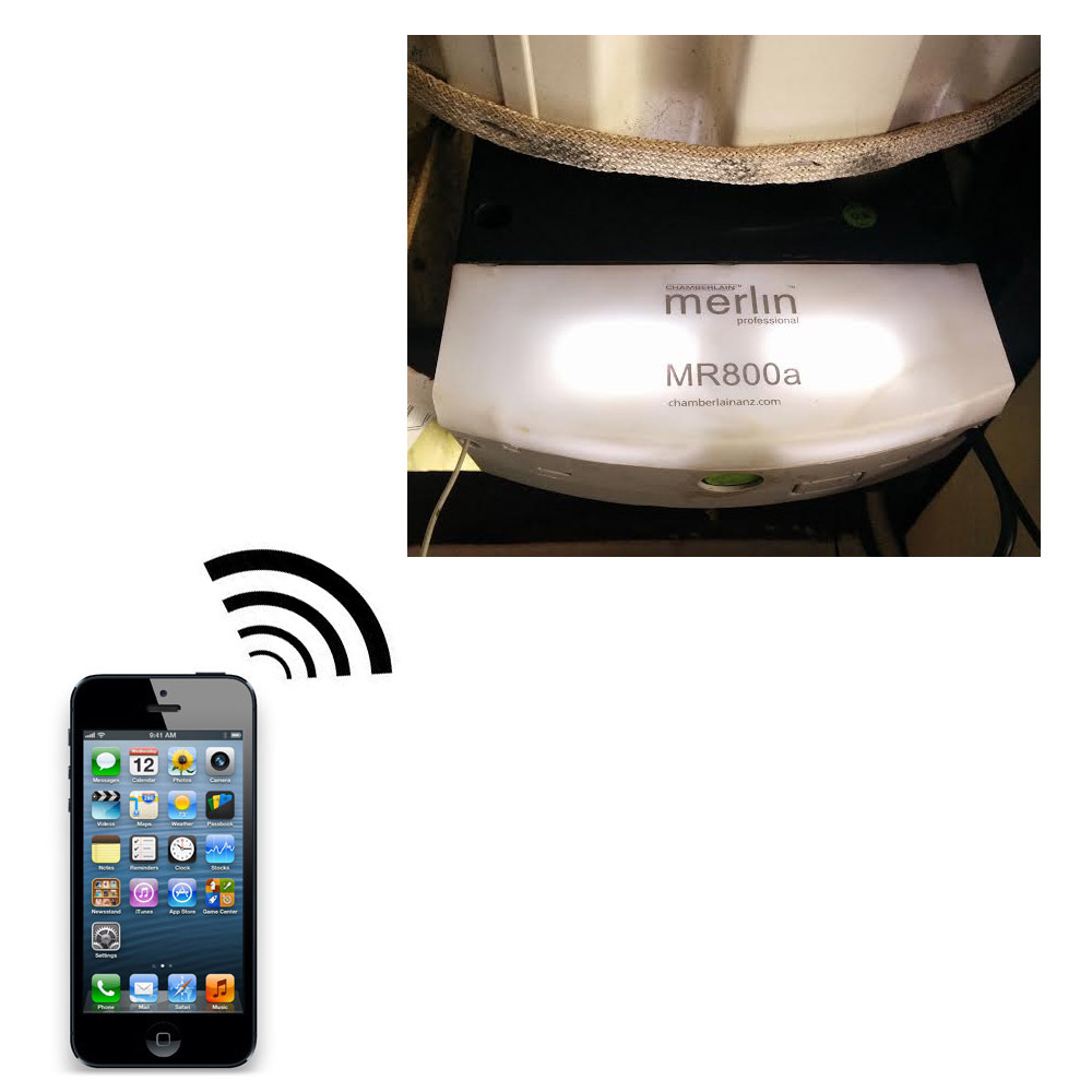 Iphone Remote Control Your Merlin MR800 MR800a Roller Garage Door ...