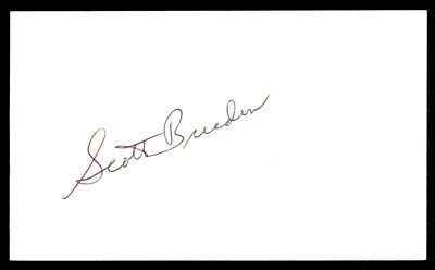 Scott Breeden Baseball Signed Auto Autograph Index Card (no COA) *f1 | eBay