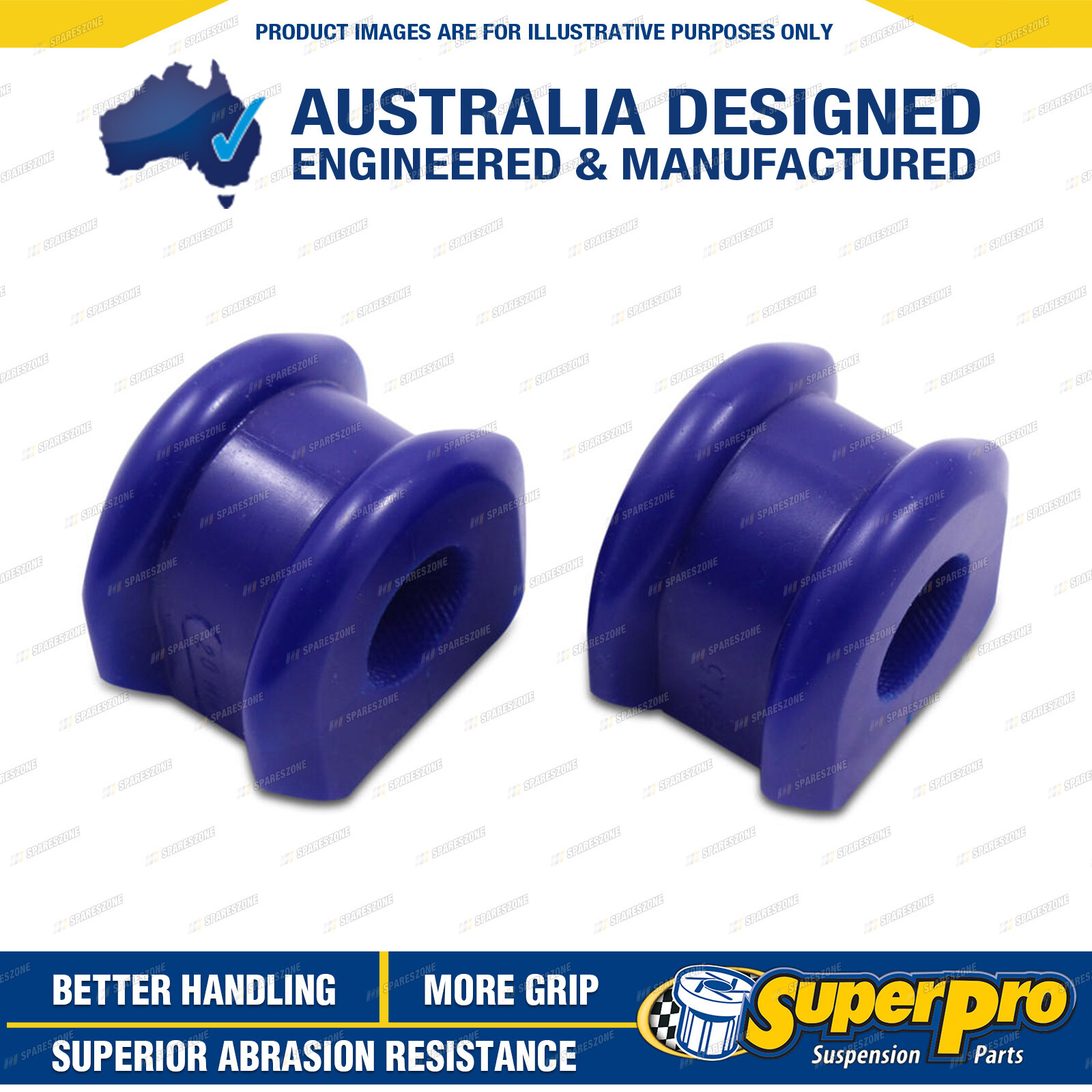 SuperPro 28mm Rear Sway Bar Mount Bush Kit for Ford Fairlane Falcon AU ...