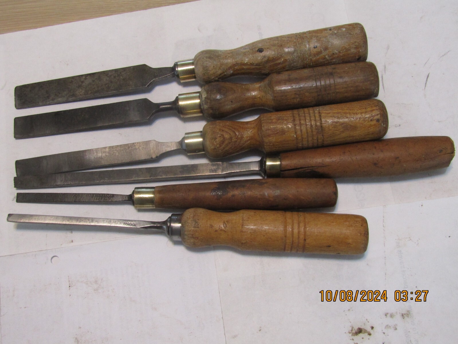 6-Mortice wood chisels carpenter shipwright | eBay