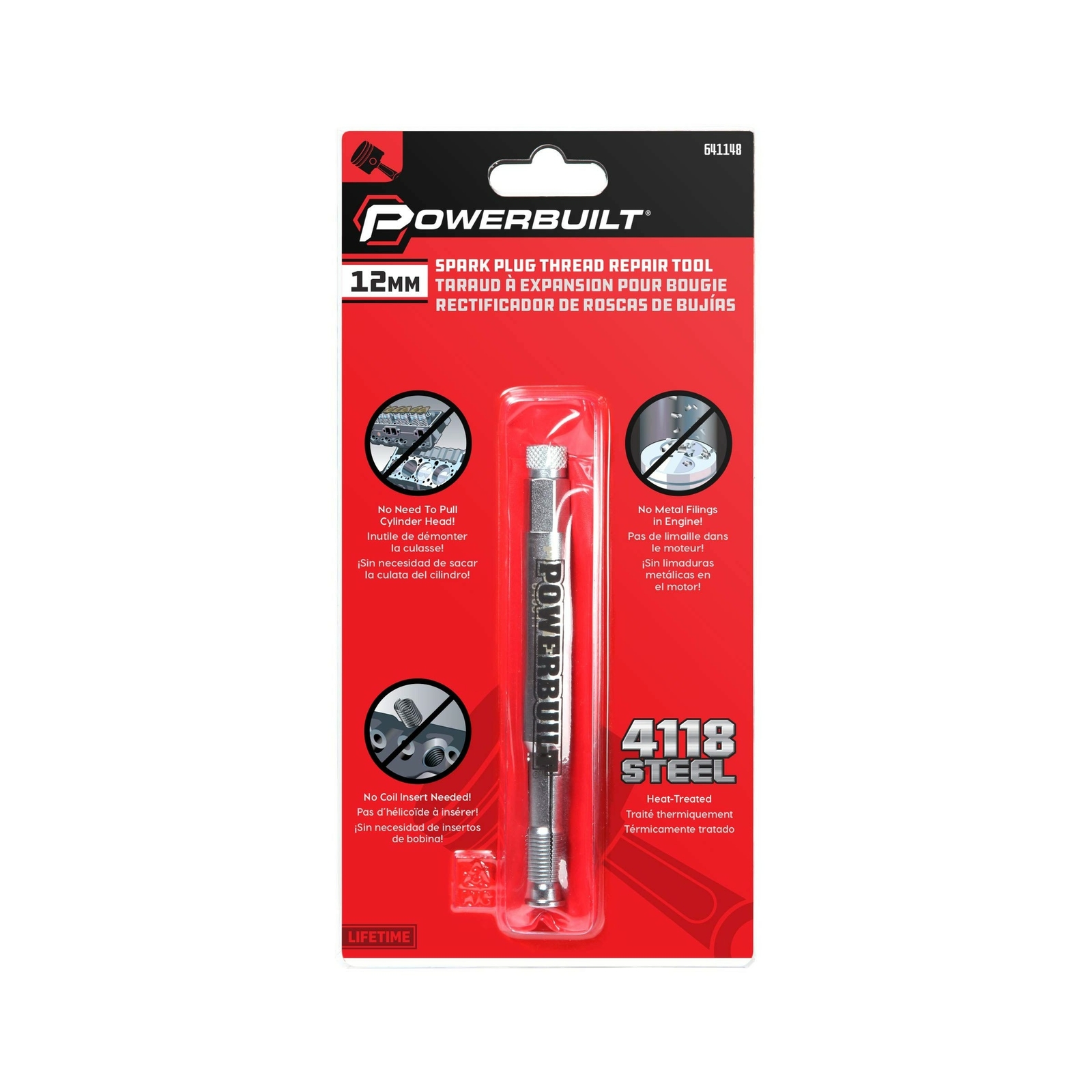 Powerbuilt 641148 12mm Back Tap Thread Repair Tool 12 for sale online ...
