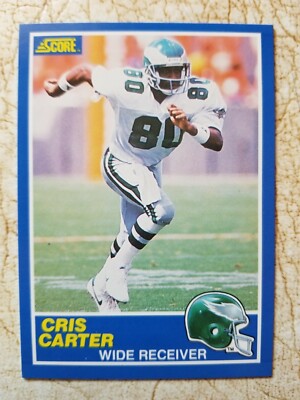 Cris Carter 1989 Score Football Rookie Card!!!! Philadelphia Eagles ...