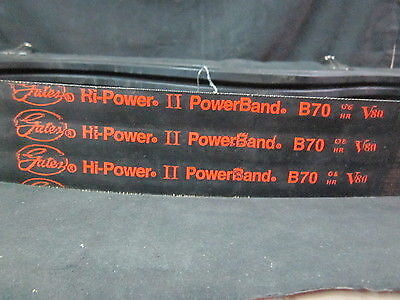 GATES B70 Hi-Power II Compressor V Belt | eBay