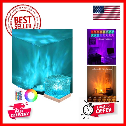 Luminorthe Cube Lamp, Northern Lights Cube Ocean Wave Projector Light ...