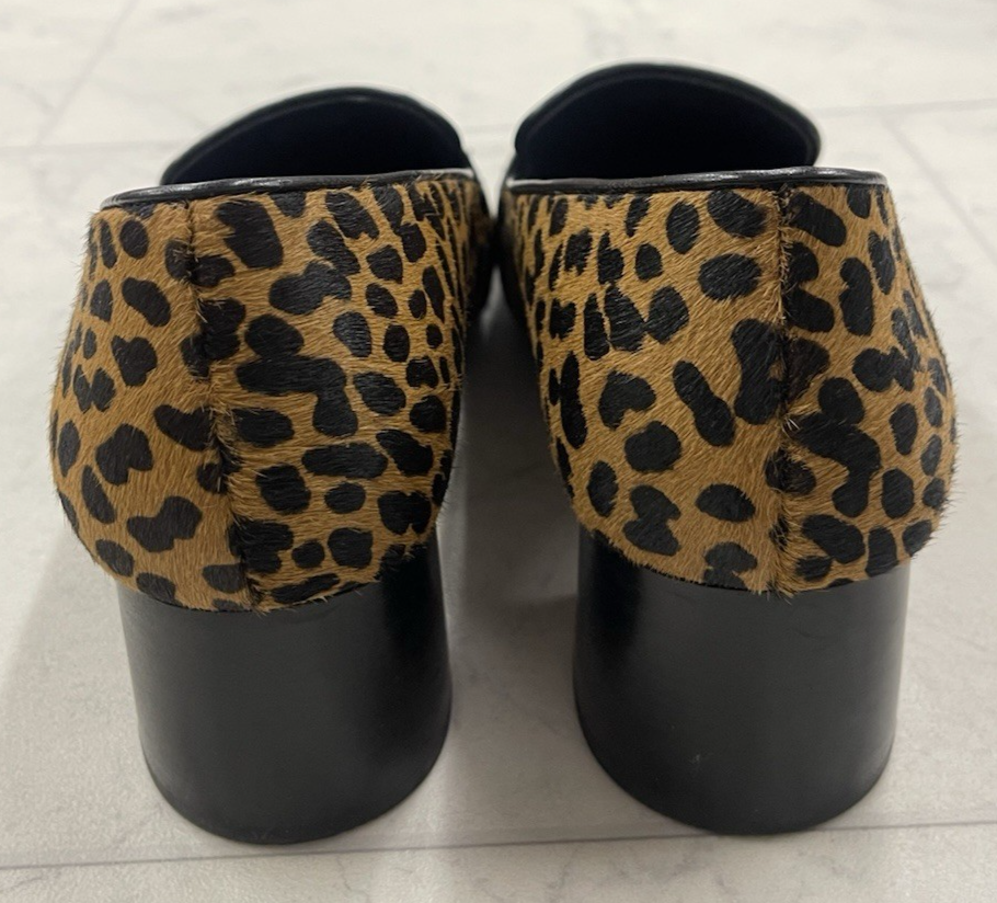 NIB Michael Kors Mindy Flex Heeled Loafer In Cheetah Haircalf Size:11 M ...