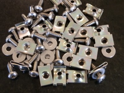 Floor Screws stainless Washers zinc spire u clips Land Rover Defender ...