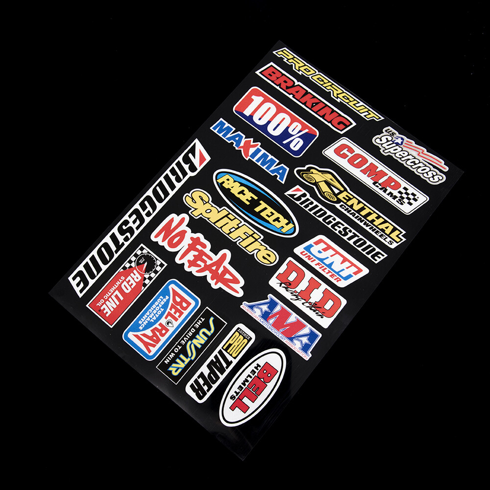 Reflective Motorcycle Stickers Bike Helmet Decals for Honda Ducati ...