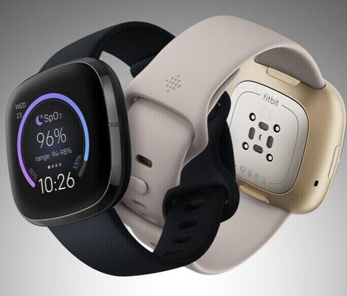 Fitbit Sense FB512 Advanced Health Fitness Tracker Smartwatch Silver ...