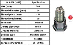 NGK BUR6ET Spark Plug for sale online | eBay UK