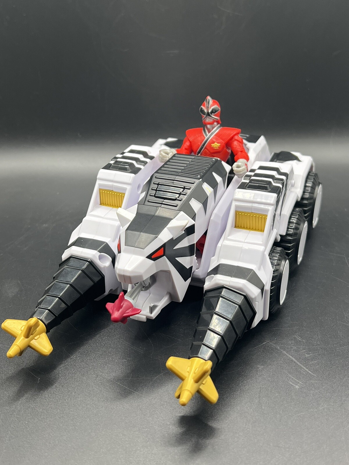 Vtg Power Rangers Samurai Tiger Tank Super Samurai Fire Red Ranger Toy ...
