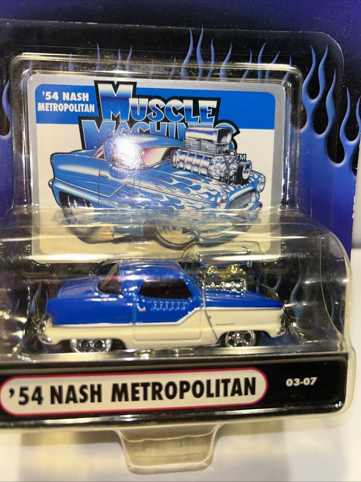 * New Muscle Machines Diecast 1:64 Blue And White 1954 Nash ...