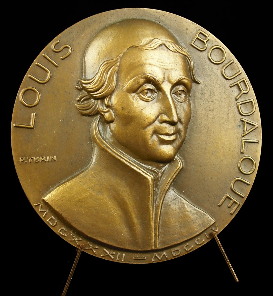 Médaille à Louis Bourdaloue prédicateur jésuite janséniste sc P Turin ...