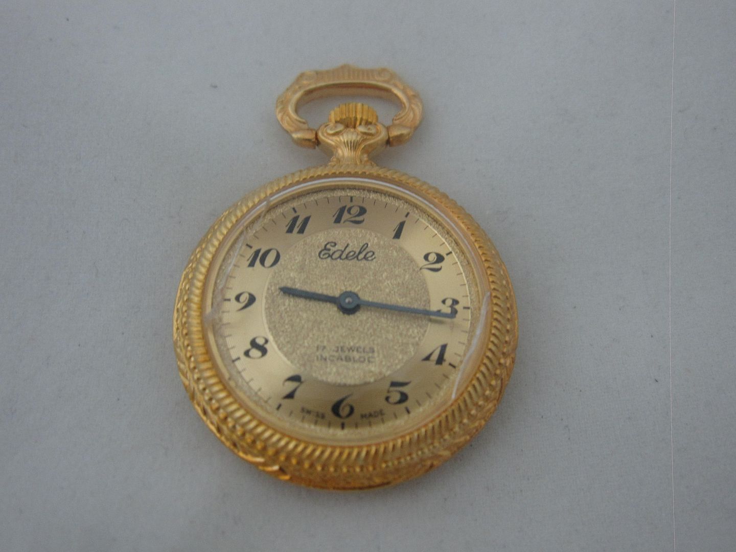 NOS NEW BEAUTIFUL SWISS MADE EDELE POCKET WATCH - Gem