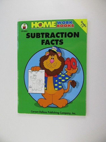 Home Workbooks - Subtraction Facts Grades 1-2 | eBay