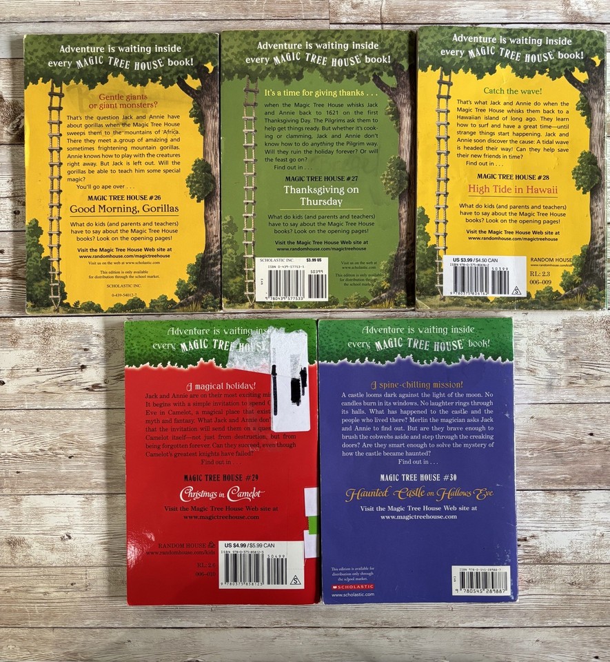 Magic Tree House books: set includes books #26 - #30 | eBay