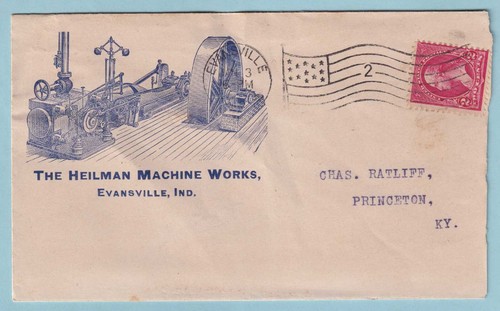 UNITED STATES ADVERTISING COVER - HEILMAN MACHINE WORKS, EVENSVILLE IND ...