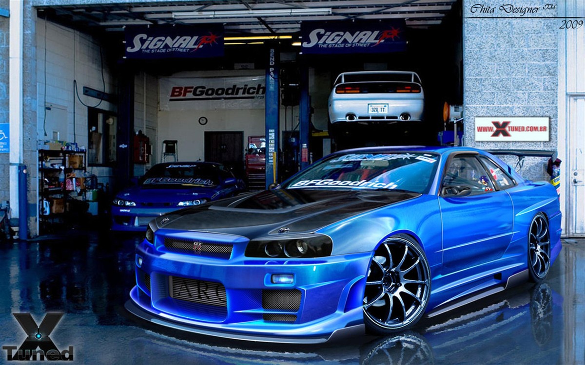 Modified Nissan Skyline R35