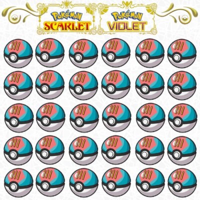 30 Lure Ball Bundle Pokemon Scarlet Violet Apriballs Apriball Poke ...