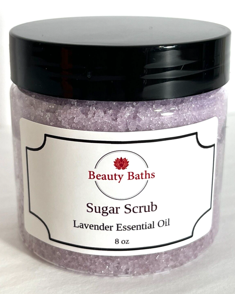 Lavender Sugar Scrub Exfoliating Body Scrub gift for her handmade bath ...