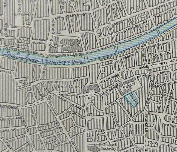 Dublin Map 1900 Old Dublin Map Hi Res Stock Photography And Images