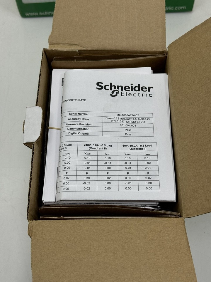 SCHNEIDER ELECTRIC METSEPM8240 POWERLOGIC PM8240 POWER AND ENERGY METER ...
