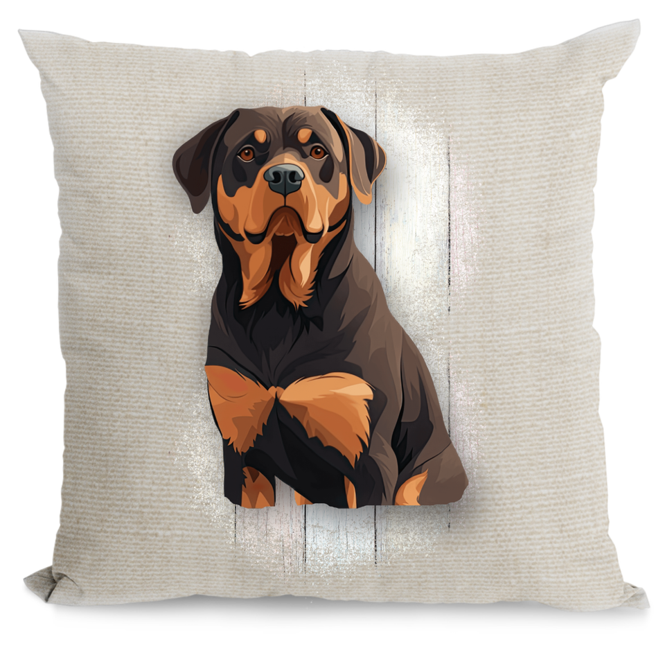 Dog Cushion Covers Linen Printed Dog Cushion / Pillow Covers 28 Breeds ...