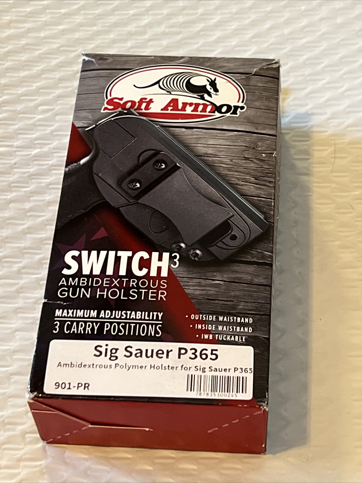 Soft Armor Switch 3 901-PR 3 Positions Fit Sig Sauer P365 Ambidextrous ...
